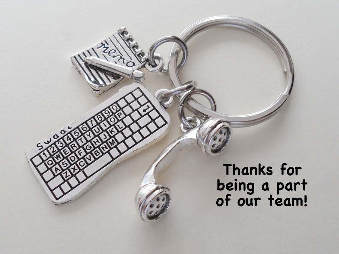 Secretary Gift Keychain, Office Staff Gift, Receptionist Gift ...