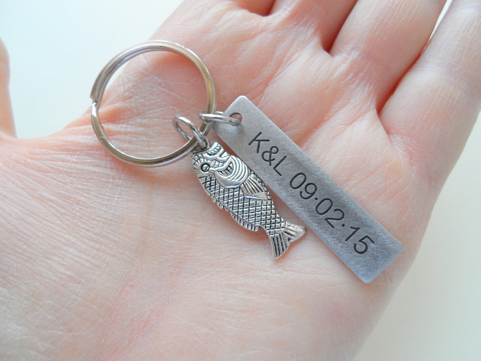Fish Keychain Couples Keychain Anniversary Gift for | Etsy