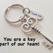 French Fries and Spatula Keychain, Fast Food Employee Appreciation Gift ...