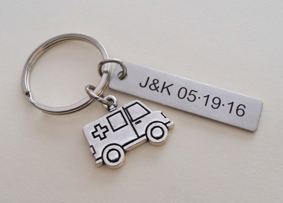 Ambulance Keychain Medical Keychain EMT Keychain Paramedic | Etsy