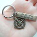 Bronze Compass Keychain Couples 8th Year Anniversary Gift - Etsy