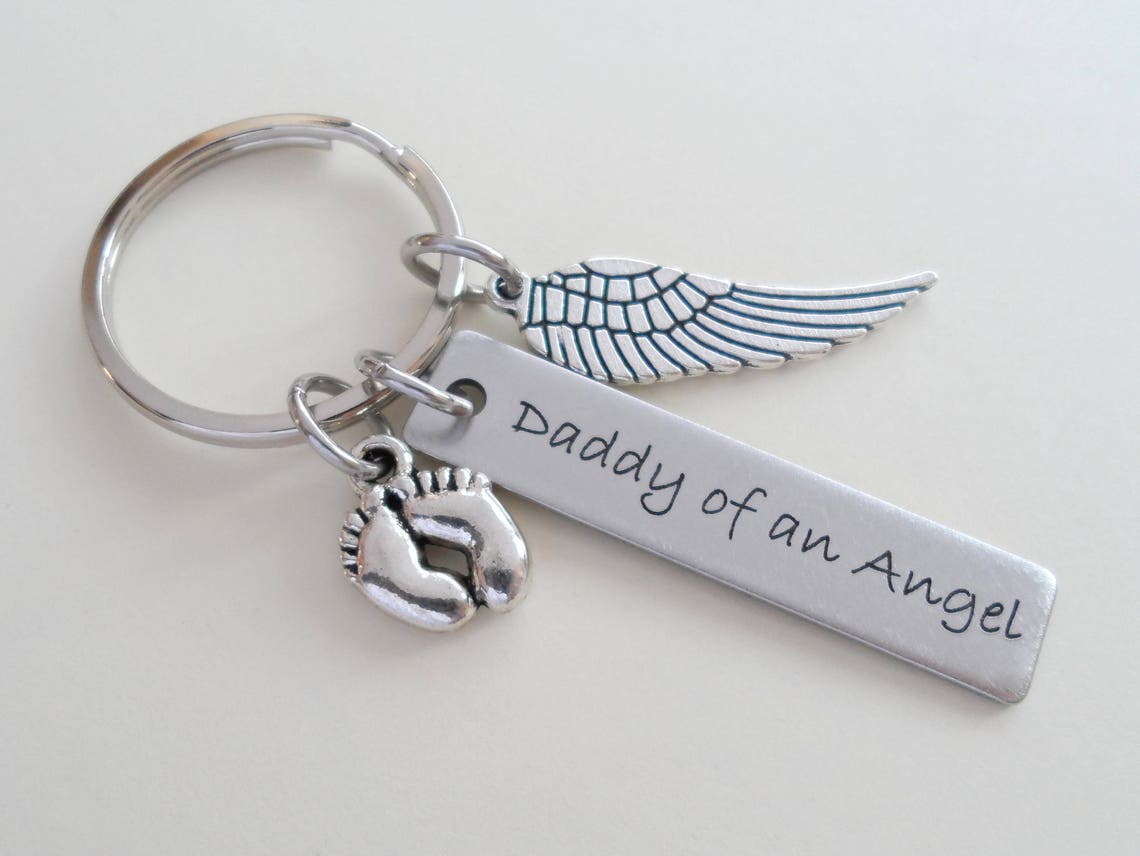 Baby Angel Keychain Mommy's Keychain Daddy's - Etsy