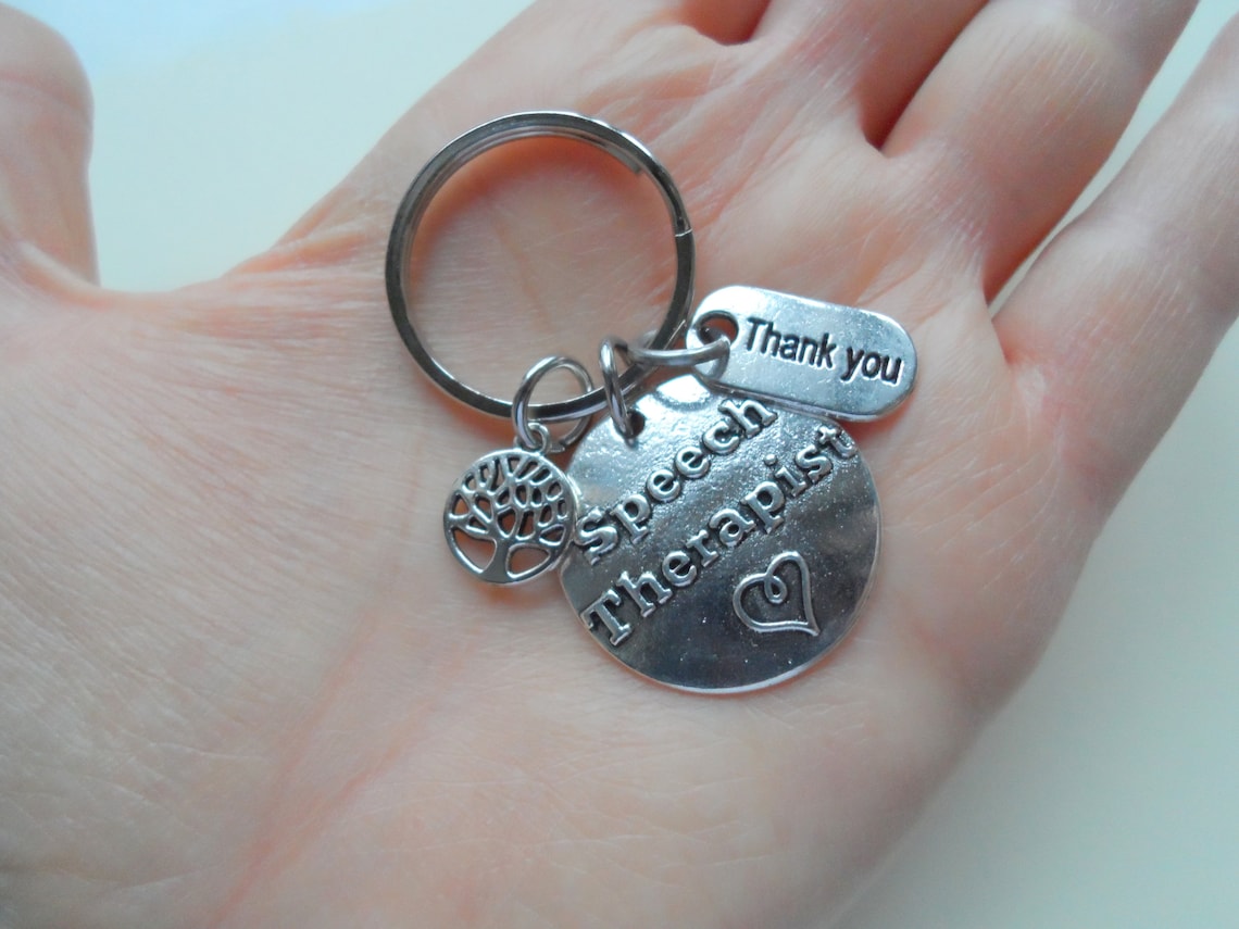 Speech Therapist Appreciation Gift Keychain Gift for Speech - Etsy