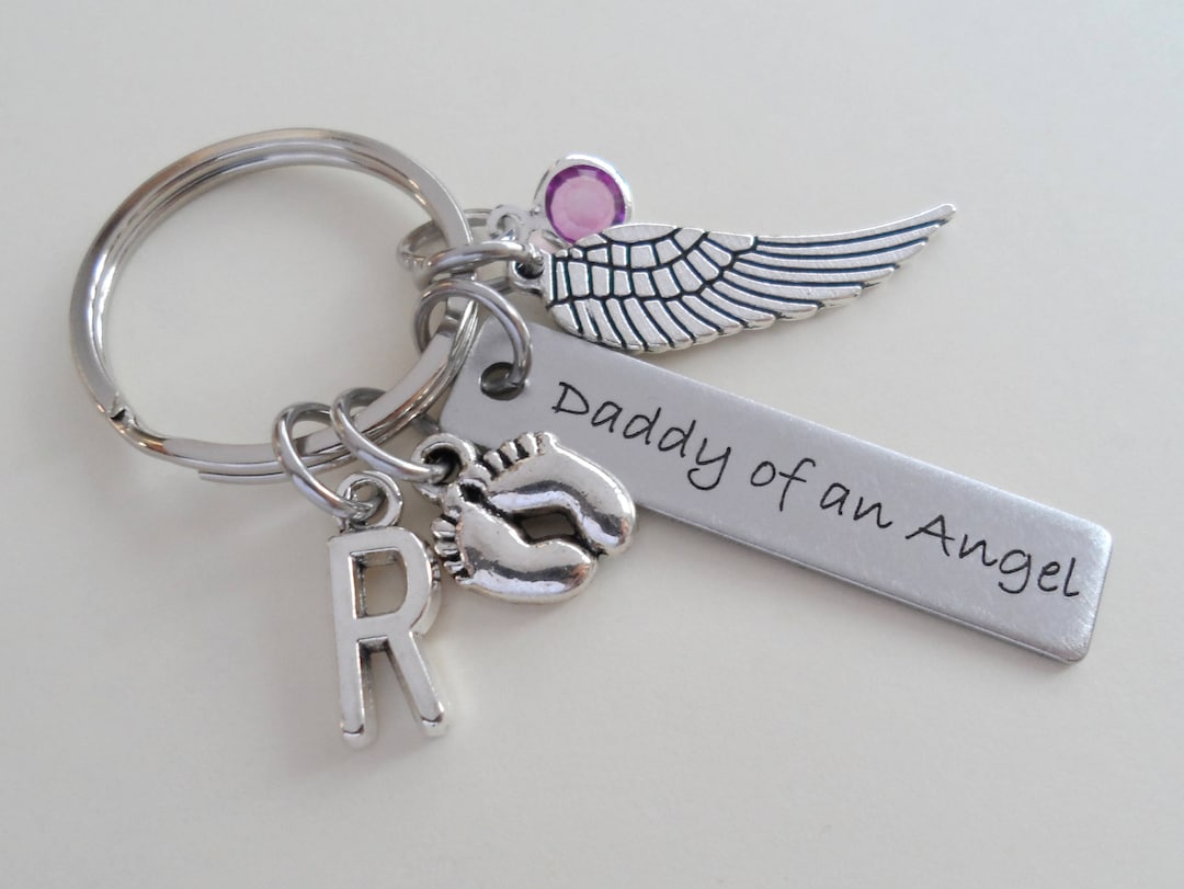 Baby Angel Keychain, Mommy's Keychain, Daddy's Keychain, Father's ...