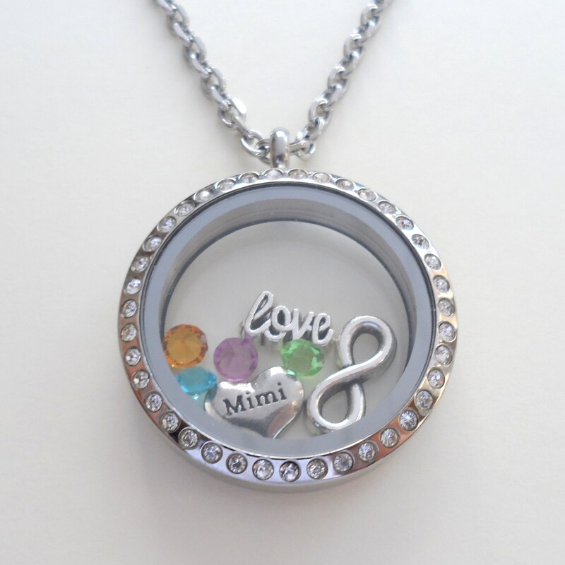 Birthstone Locket - Etsy
