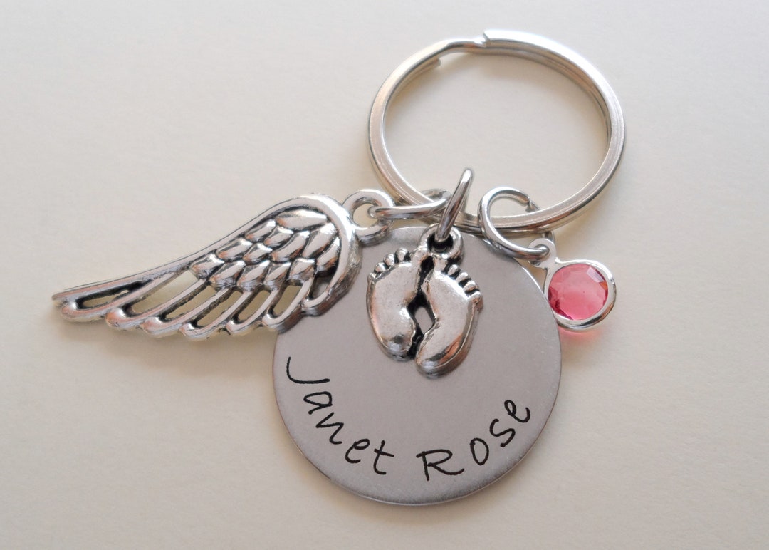 Baby Angel Keychain, Mommy's Keychain, Daddy's Keychain, Father's ...