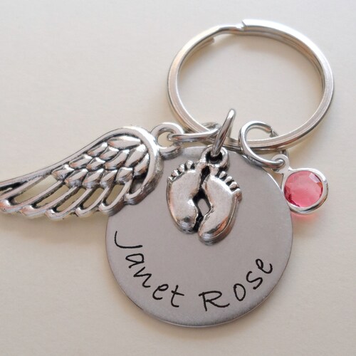 Baby Angel Keychain Set Mommy's Keychain Daddy's - Etsy