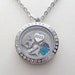 Graduation Floating Charm Locket Necklace, Class of 2025 Necklace ...