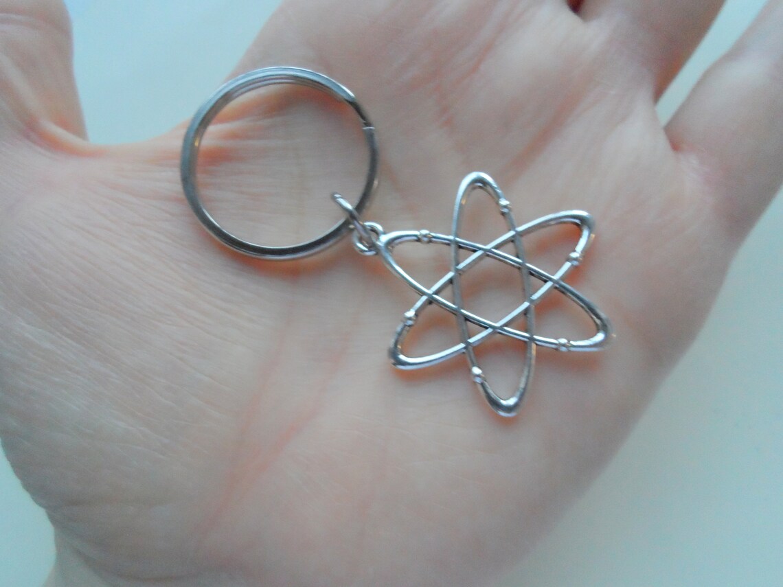Atom Keychain Science Keychain Physics Keychain Graduation - Etsy
