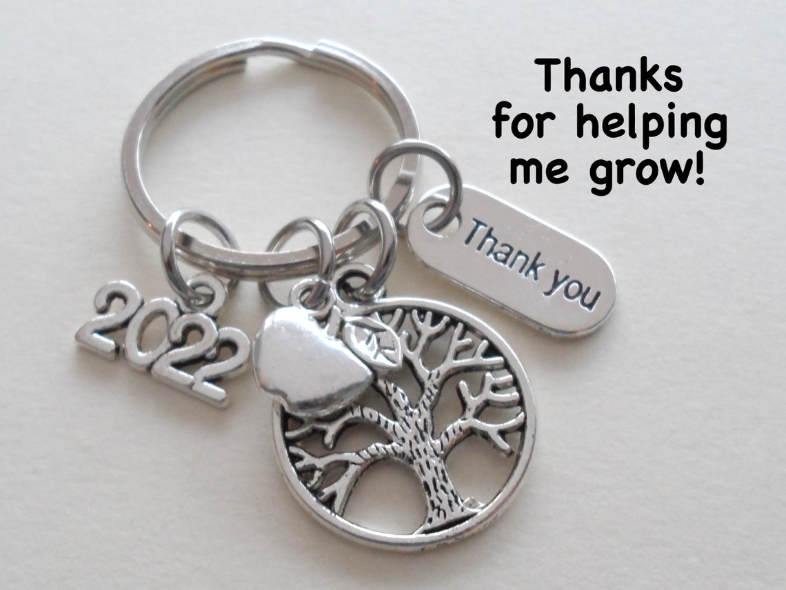 Tree Keychain Teacher Appreciation Gift Keychain Gift for - Etsy