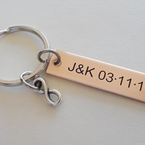 Bronze Keychain, Bronze Gift, Couples Keychain, Anniversary Key Ring ...