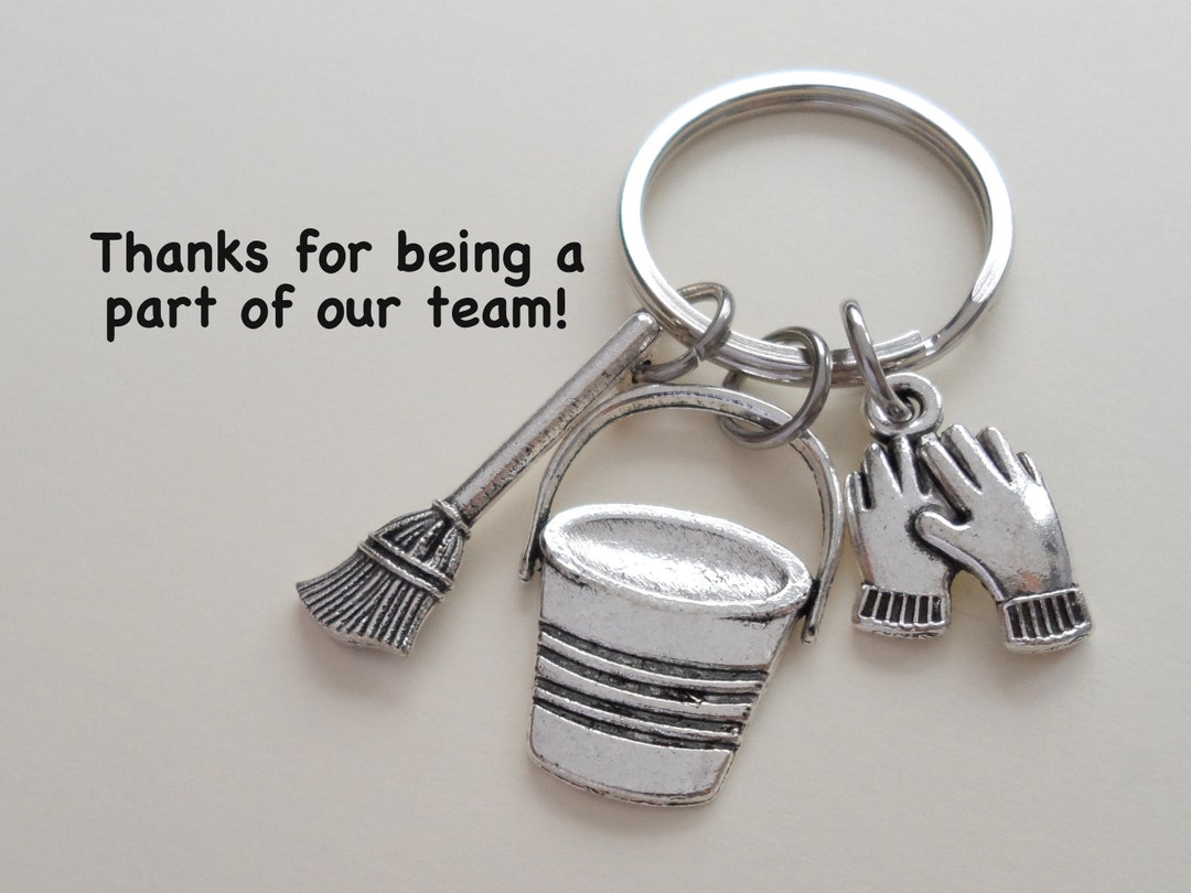 Housekeeping Appreciation Gift Keychain, Cleaning Crew Keychain ...