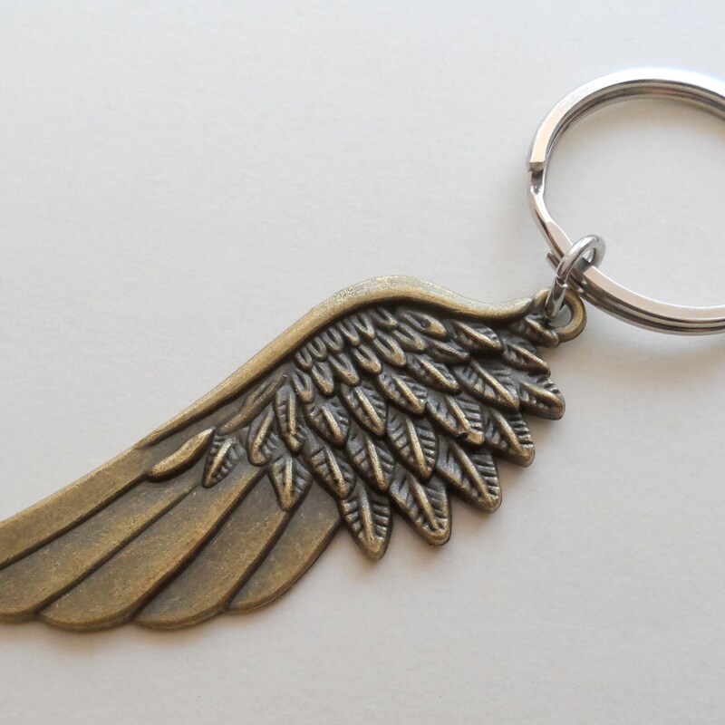 Angel Wing Key Chain - Etsy