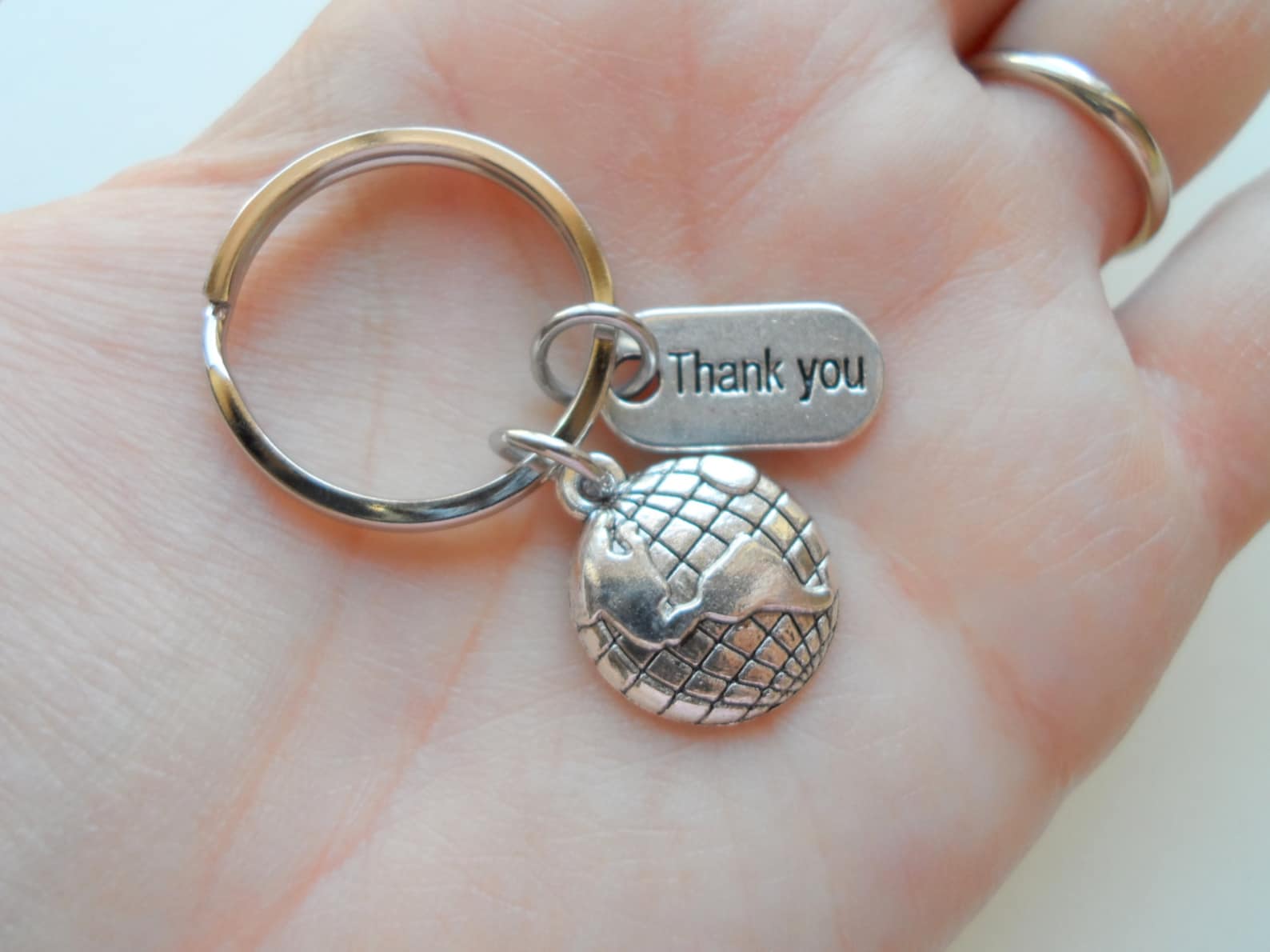 Employee Appreciation Gift World Globe Keychain Teacher - Etsy