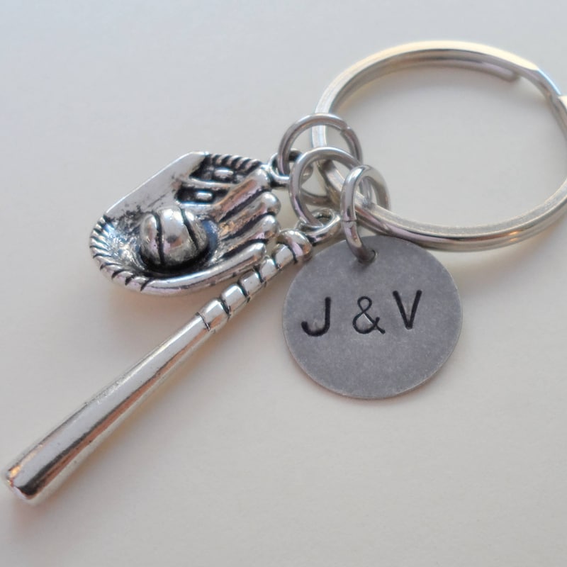 Baseball Keychain - Etsy
