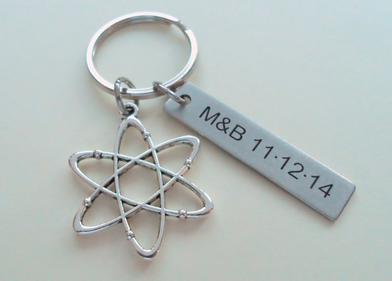 Atom Keychain Science Keychain Physics Keychain Graduation - Etsy
