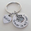 Angel Pet Keychain, Wing & Paw Print Remembrance Keychain, Dog Keychain ...
