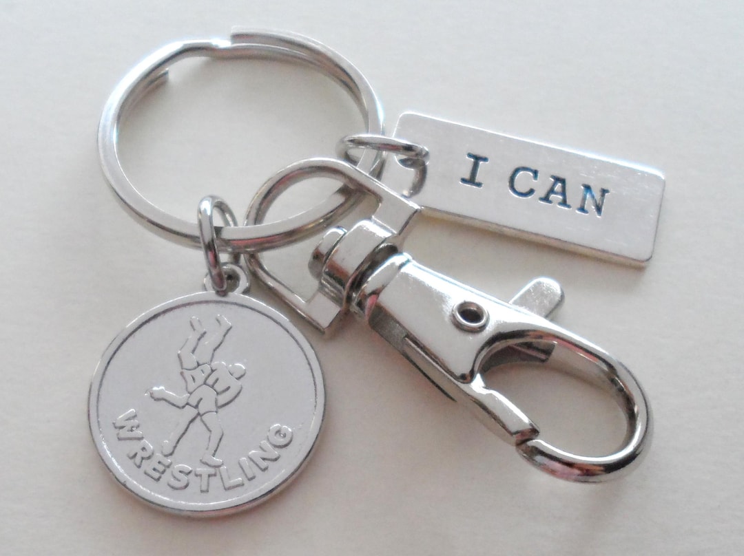 Wrestling Keychain, Graduation Gift Keychain, Wrestler Keychain ...