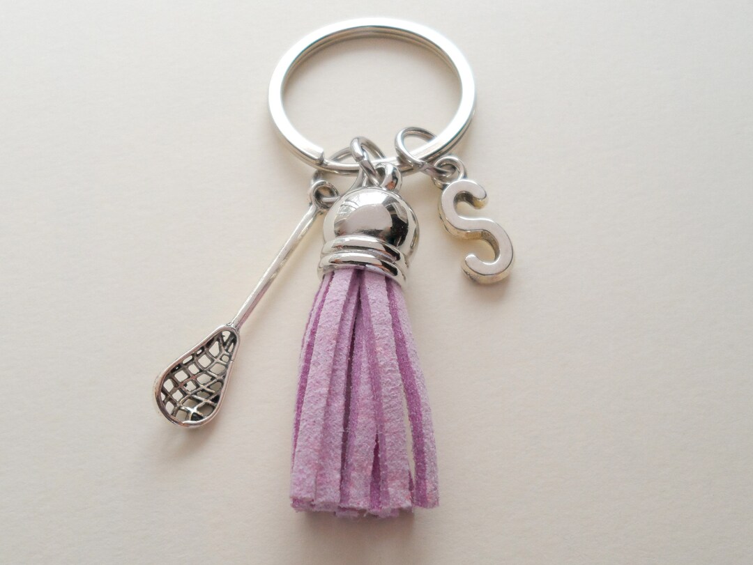 Lacrosse Keychain, Lacrosse Player Keychain, Lacrosse Stick Charm ...