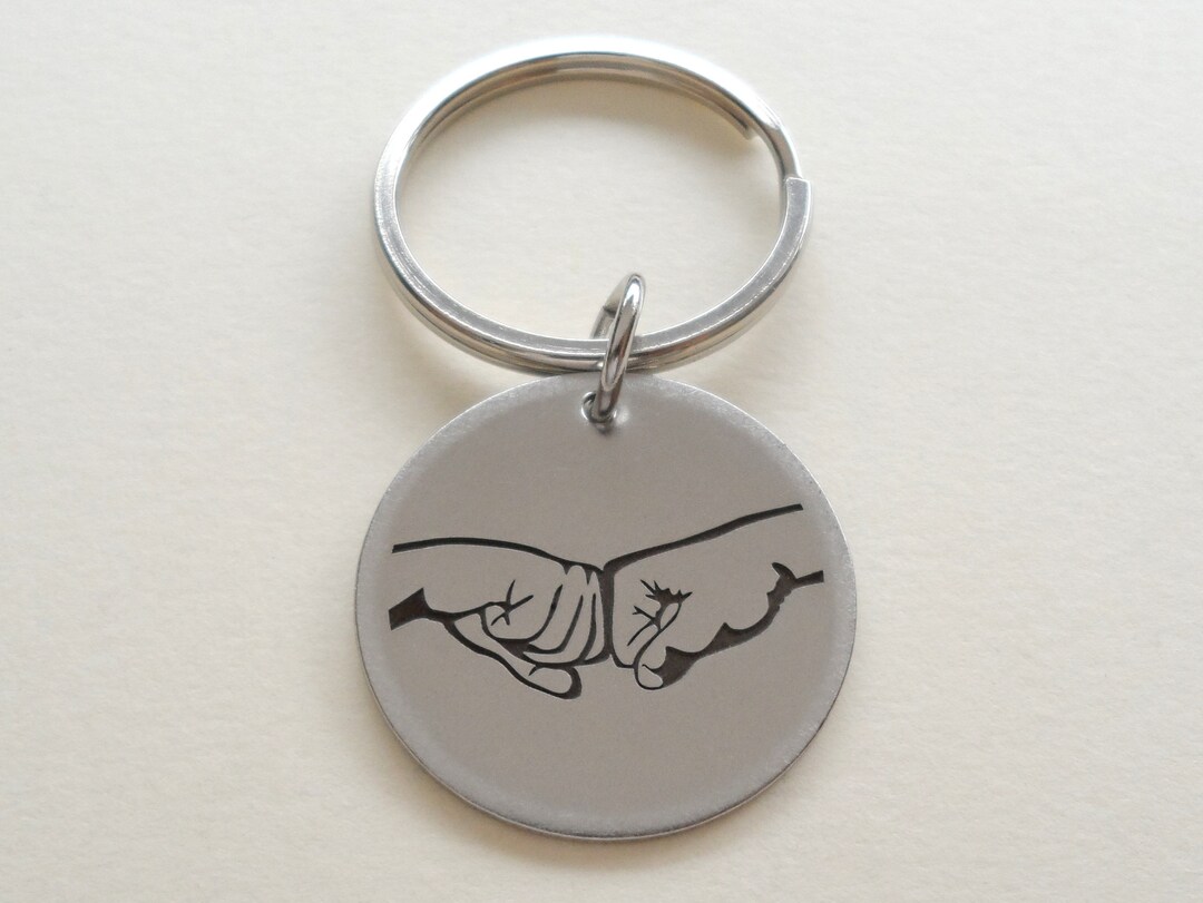Fist Bump Keychain, Couples Keychain, Best Friend Keychain Gift ...