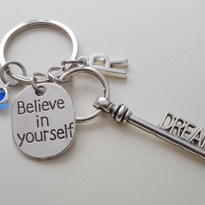 Dream Key Keychain Graduation Keychain Best Friend Keychain - Etsy