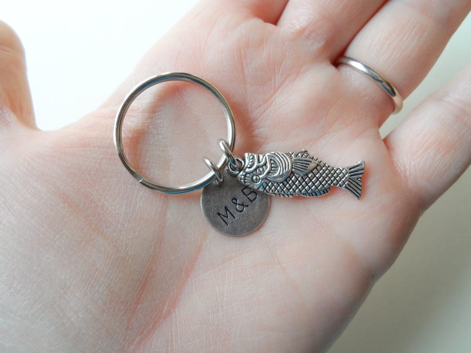 Fish Keychain, Couples Keychain, Anniversary Gift for Boyfriend, Gift ...