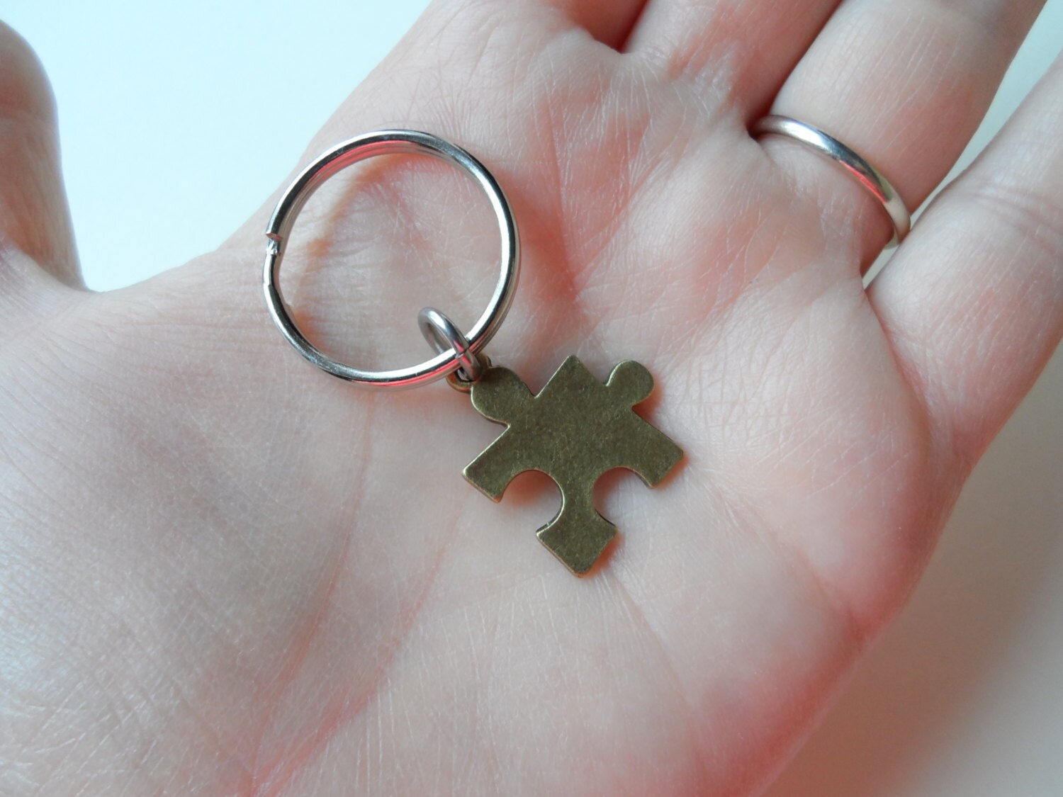 Puzzle Pieces Couples Keychains Key Chain Set Husband Wife - Etsy
