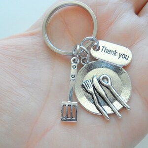 School Lunch Server Keychain, Appreciation Gift for School Lunch Lady ...