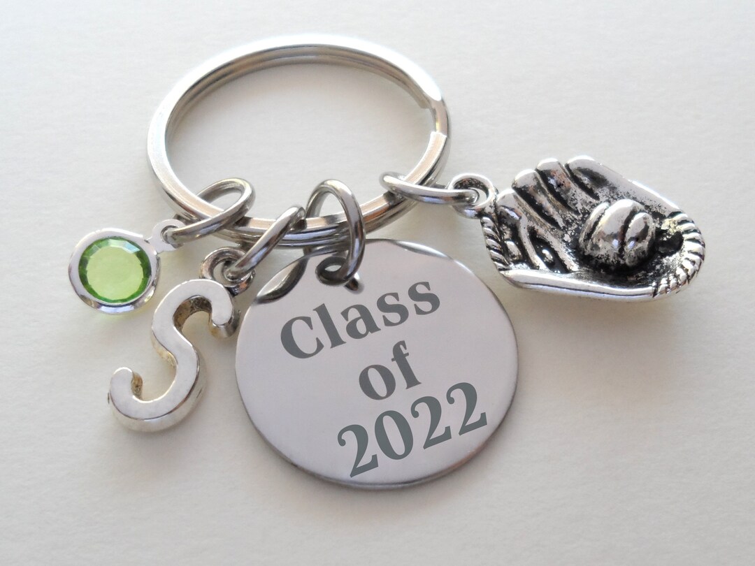 Class of 2023 Keychain With Baseball Glove Charm Graduation - Etsy
