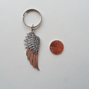 Wing Keychain, Angel Wing Keychain, Remembrance Keychain, Husband Wife ...