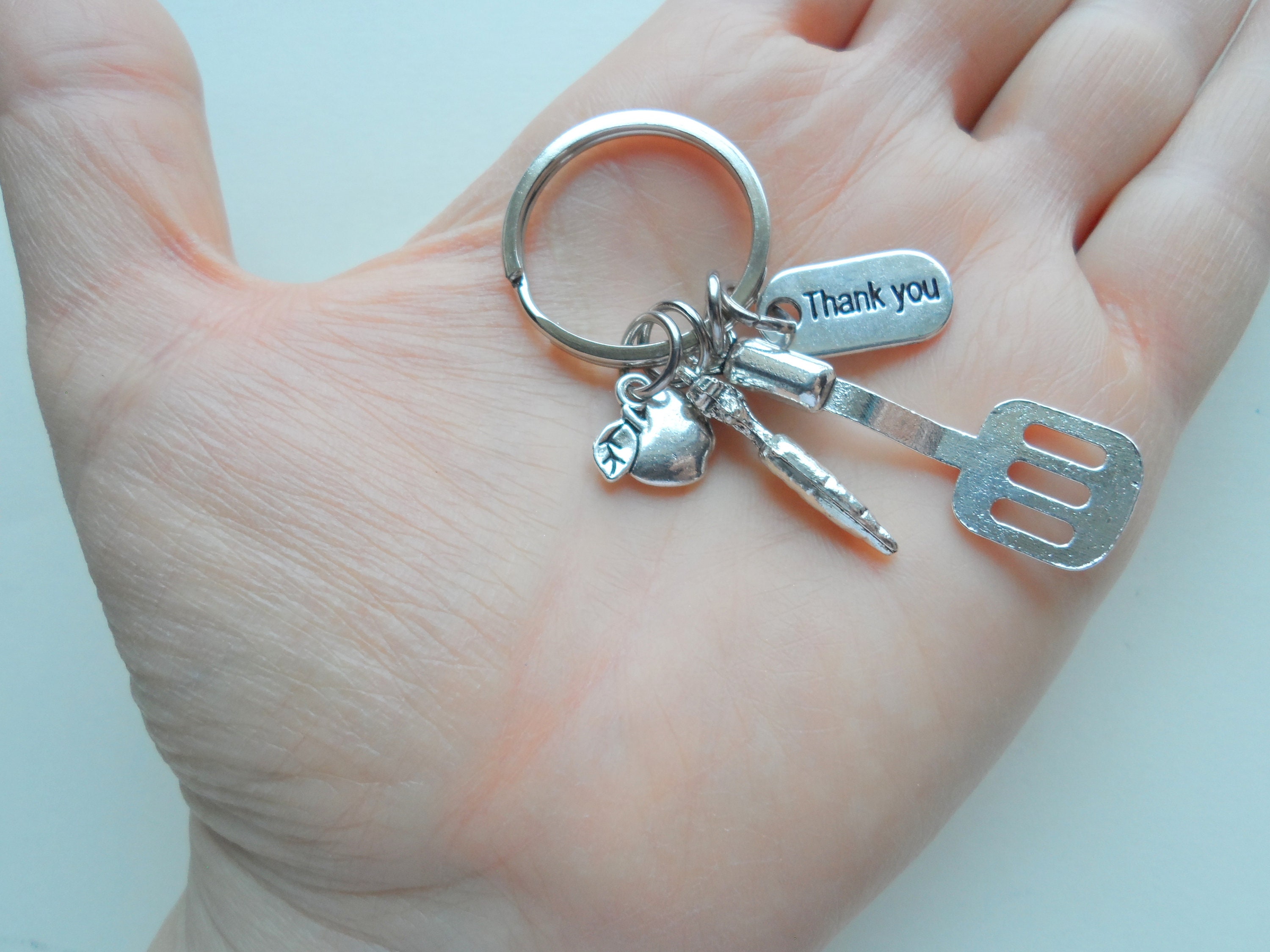 School Lunch Server Keychain, Appreciation Gift for School Lunch Lady ...