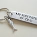Fish Keychain & Aluminum Tag Customized Engraved Anniversary - Etsy