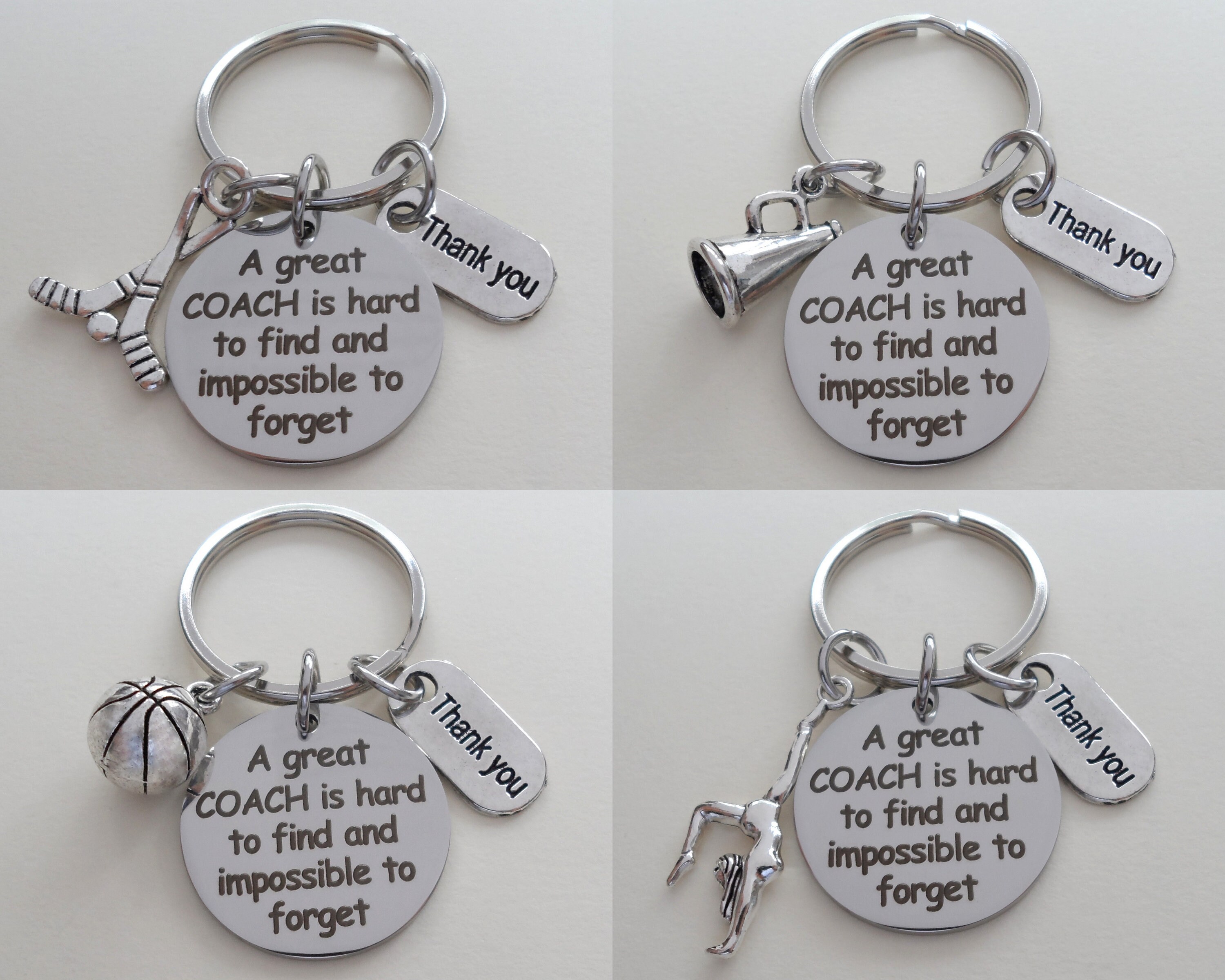 Sport Coach Keychain Gift Coach Appreciation Gift Track | Etsy