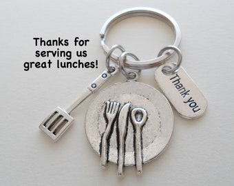 School Lunch Server Keychain Appreciation Gift Gift for - Etsy