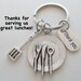 School Lunch Server Keychain, Appreciation Gift for School Lunch Lady ...