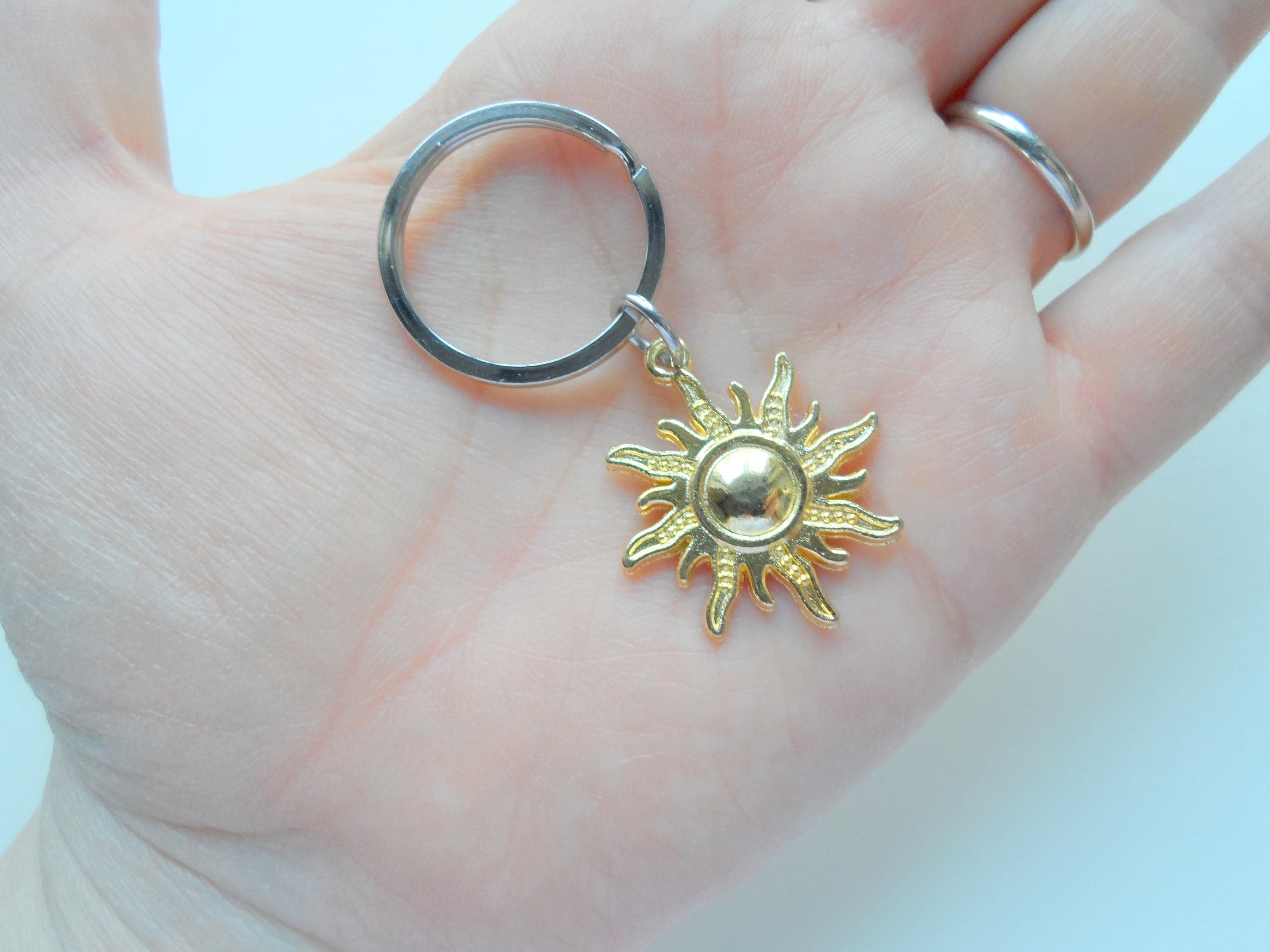 Sunshine Keychain, Sun Key Ring, Daughter Gift, Son Gift, Best Friend ...