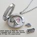 Graduation Floating Charm Locket Necklace, Class of 2025 Necklace ...