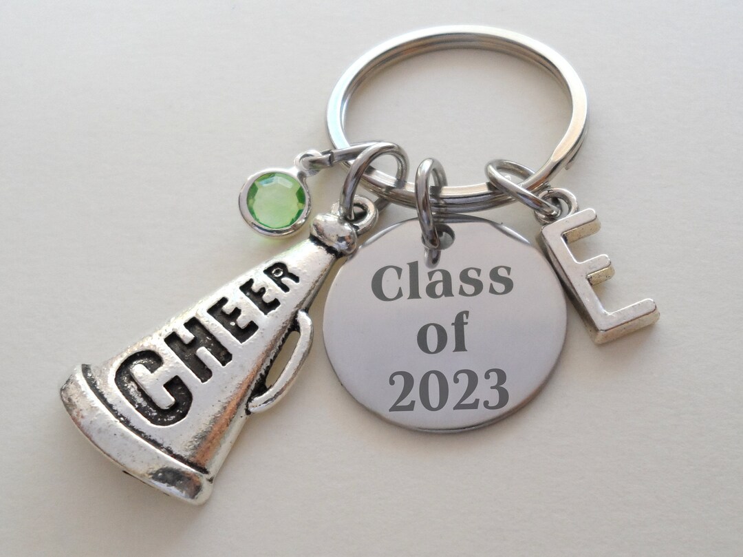 Class of 2023 Keychain With Cheerleader Charm, Cheer Graduation Gift ...