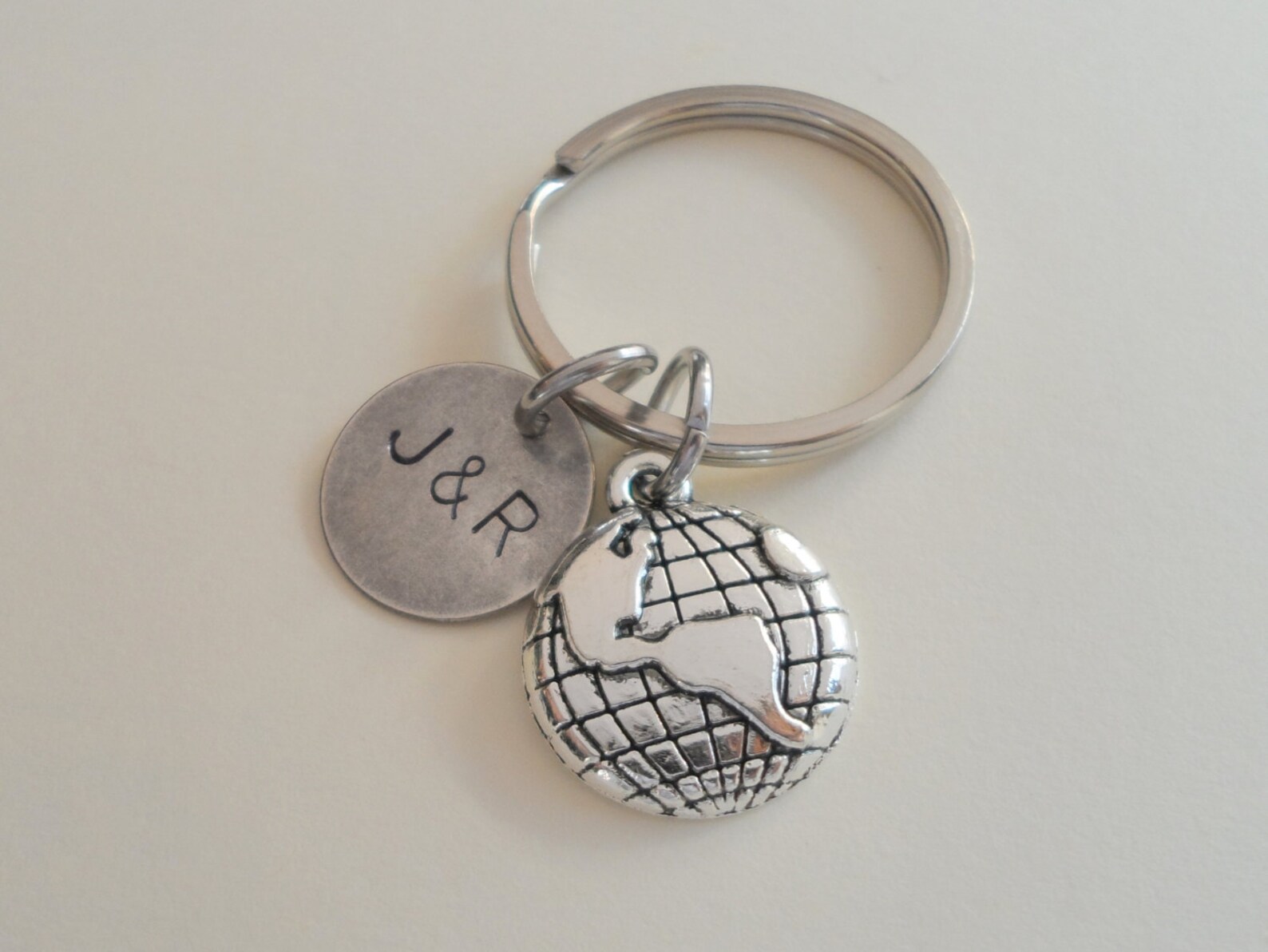 World Globe Keychain or Earth Keychain Couples Key Ring Best - Etsy