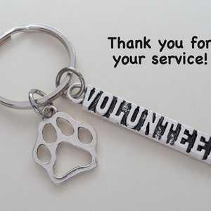 Animal Shelter Volunteer Appreciation Gift Keychain, Animal Rescue ...