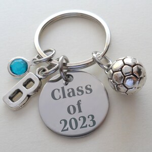 Class of 2023 Keychain With Soccer Ball Charm, Graduation Gift, Gift ...