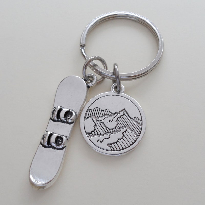 Mountain Keychain - Etsy