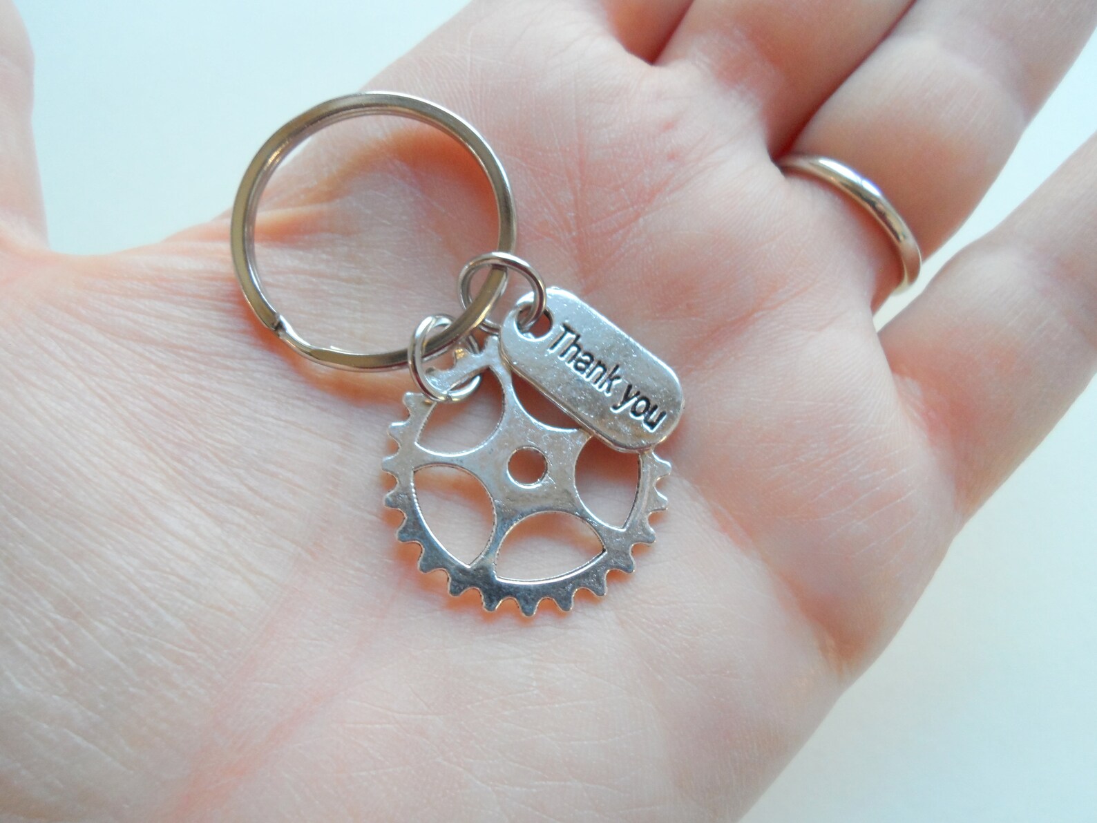 Employee Appreciation Gift Keychain Gear Charm Keychain - Etsy