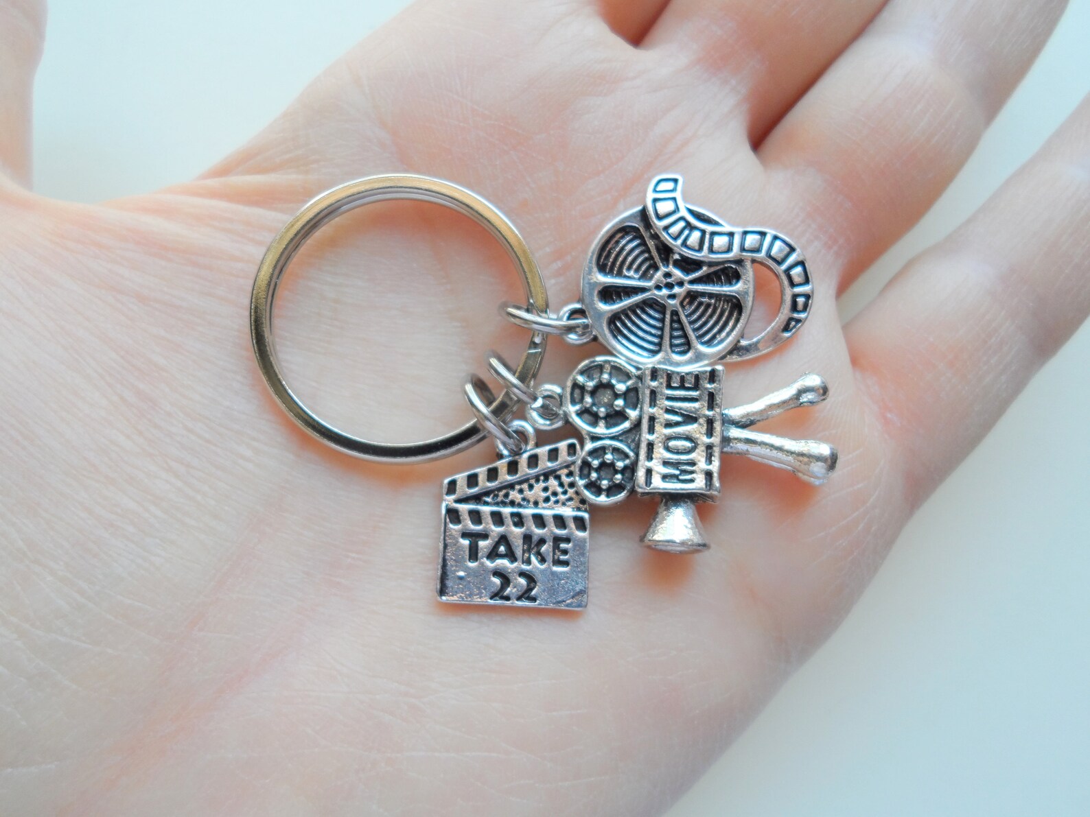 Movie & Film Keychain Movie Reel Charm Videographer - Etsy