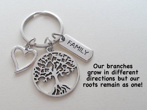 Family Tree Keychain Family Reunion Gift Keychain Family | Etsy