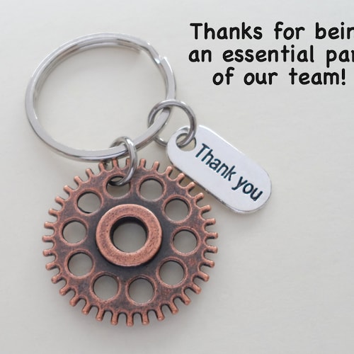 Team Keychain Gift Team Charm Keychain Employee Appreciation - Etsy