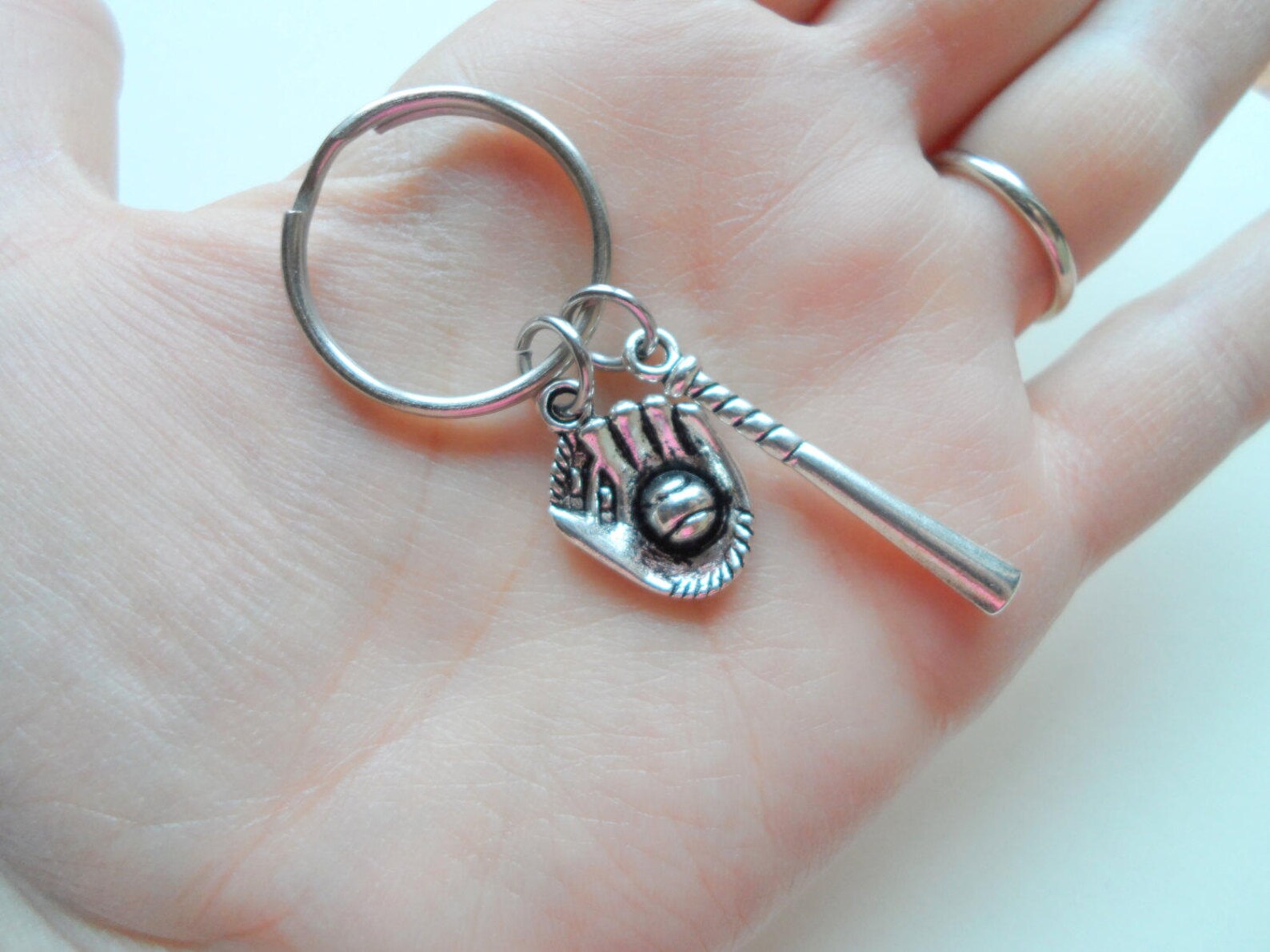 Baseball Keychain, Couples Keychain, Baseball Player Keychain, Baseball ...