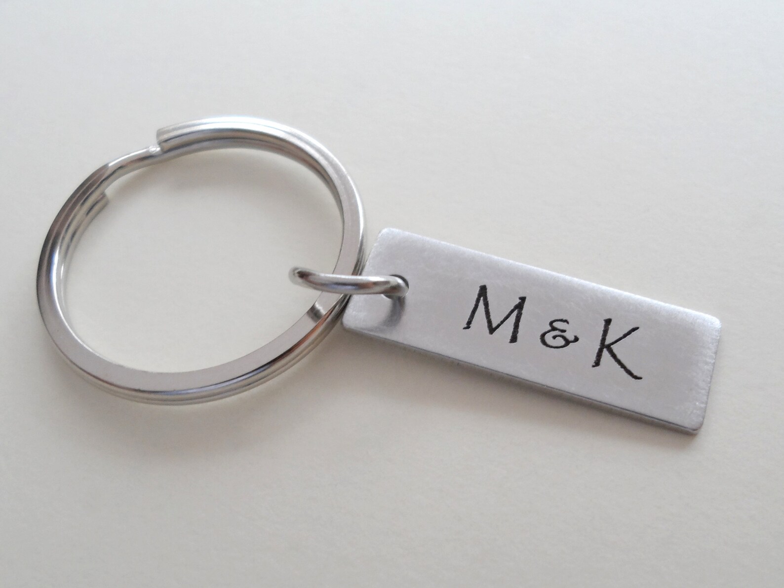 Small Couples Keychain Couples Key Ring Custom Engraved Tag | Etsy