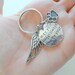 Angel Pet Keychain, Wing & Paw Print Remembrance Keychain, Dog Keychain ...