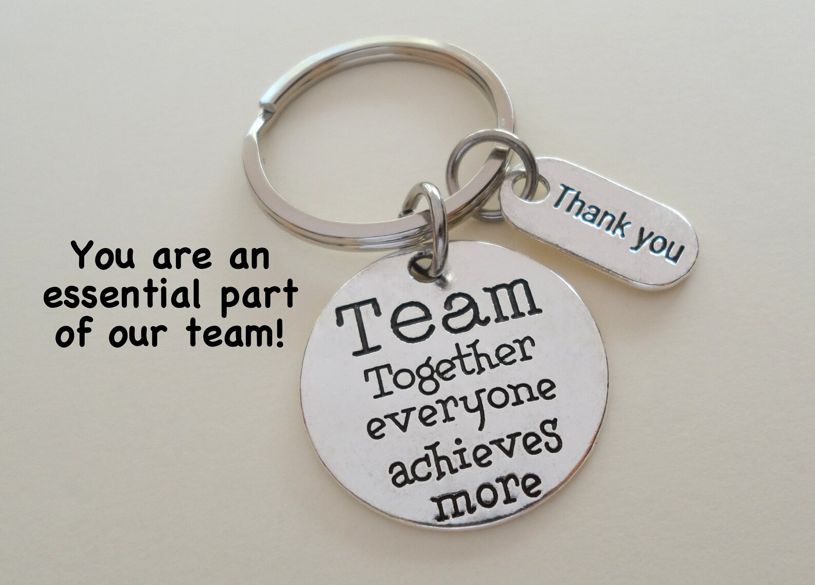 Team Keychain Gift Team Charm Keychain Employee Appreciation - Etsy